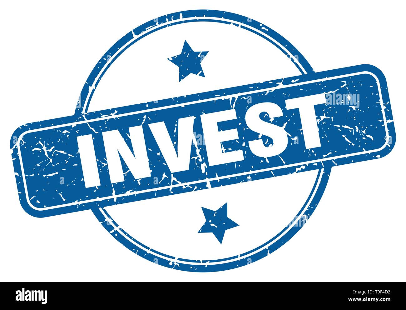invest round grunge isolated stamp Stock Vector Image & Art - Alamy