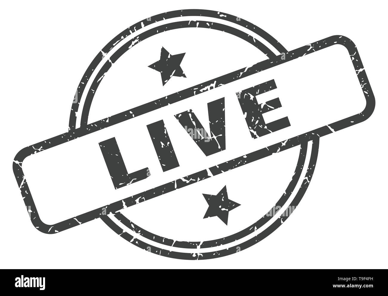 live stamp isolated on white Stock Vector Image & Art - Alamy