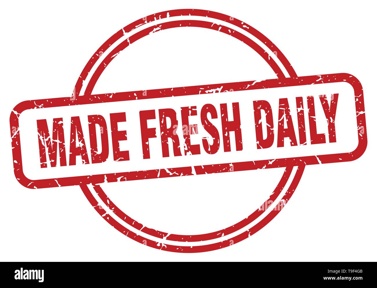 Made fresh daily Stock Vector Images - Alamy