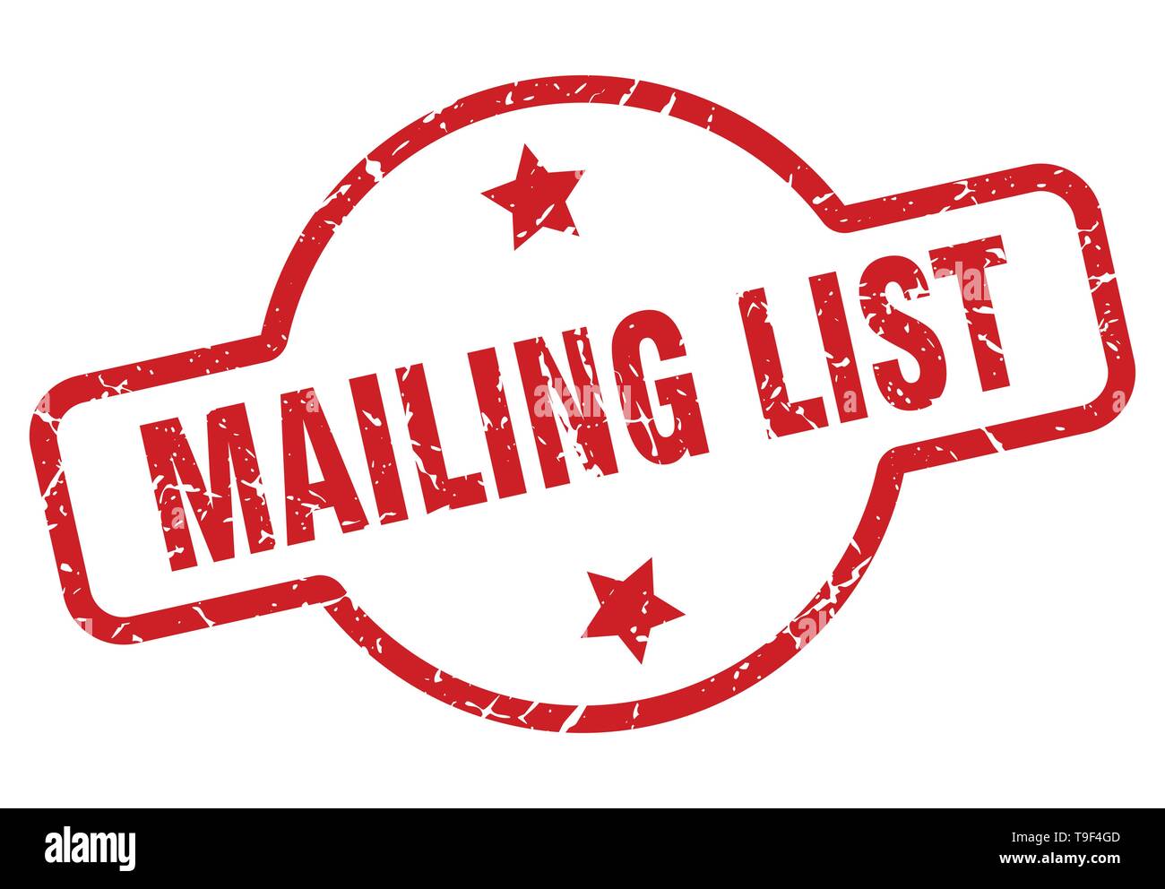 Mailing list stamp hi-res stock photography and images - Alamy