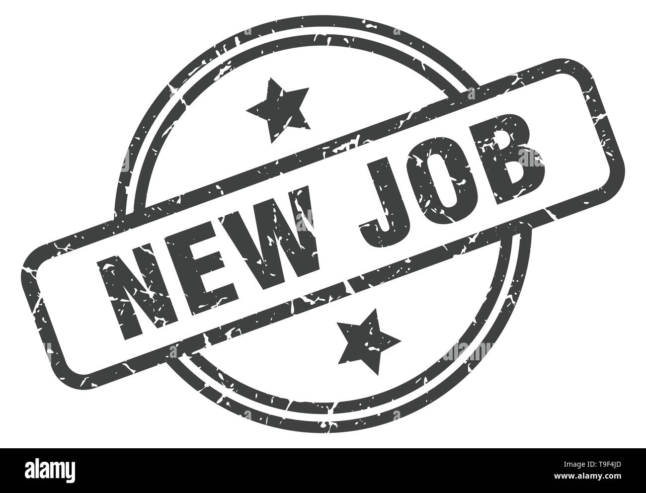 new job stamp isolated on white Stock Vector Image & Art - Alamy