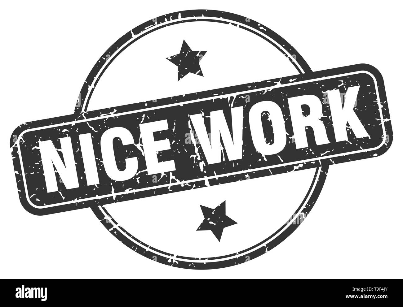 Nice work seal Stock Vector Images - Alamy