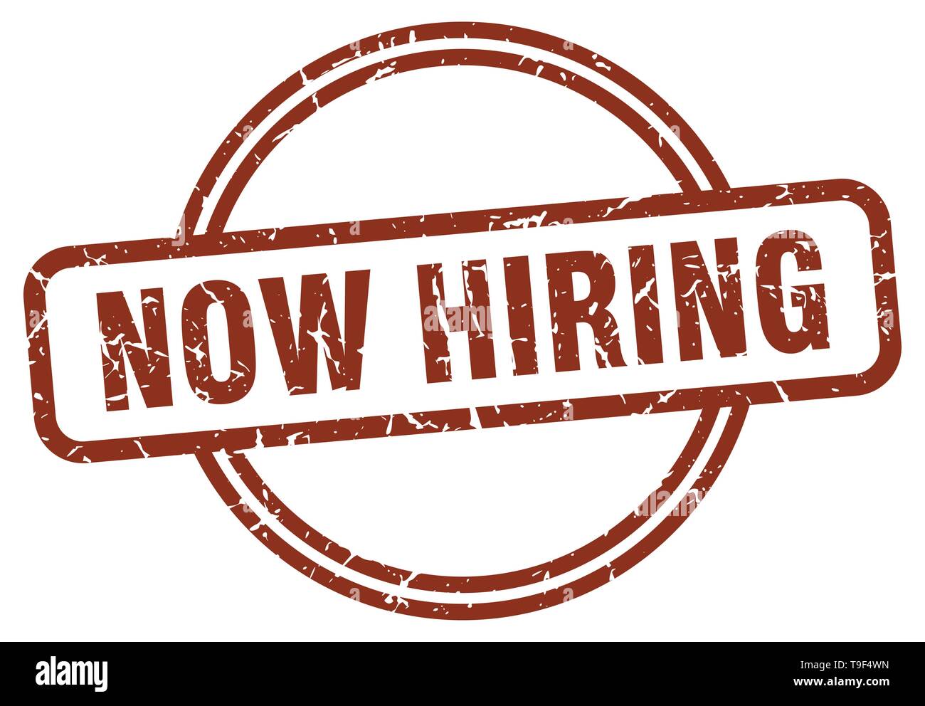 now hiring stamp isolated on white Stock Vector Image & Art - Alamy