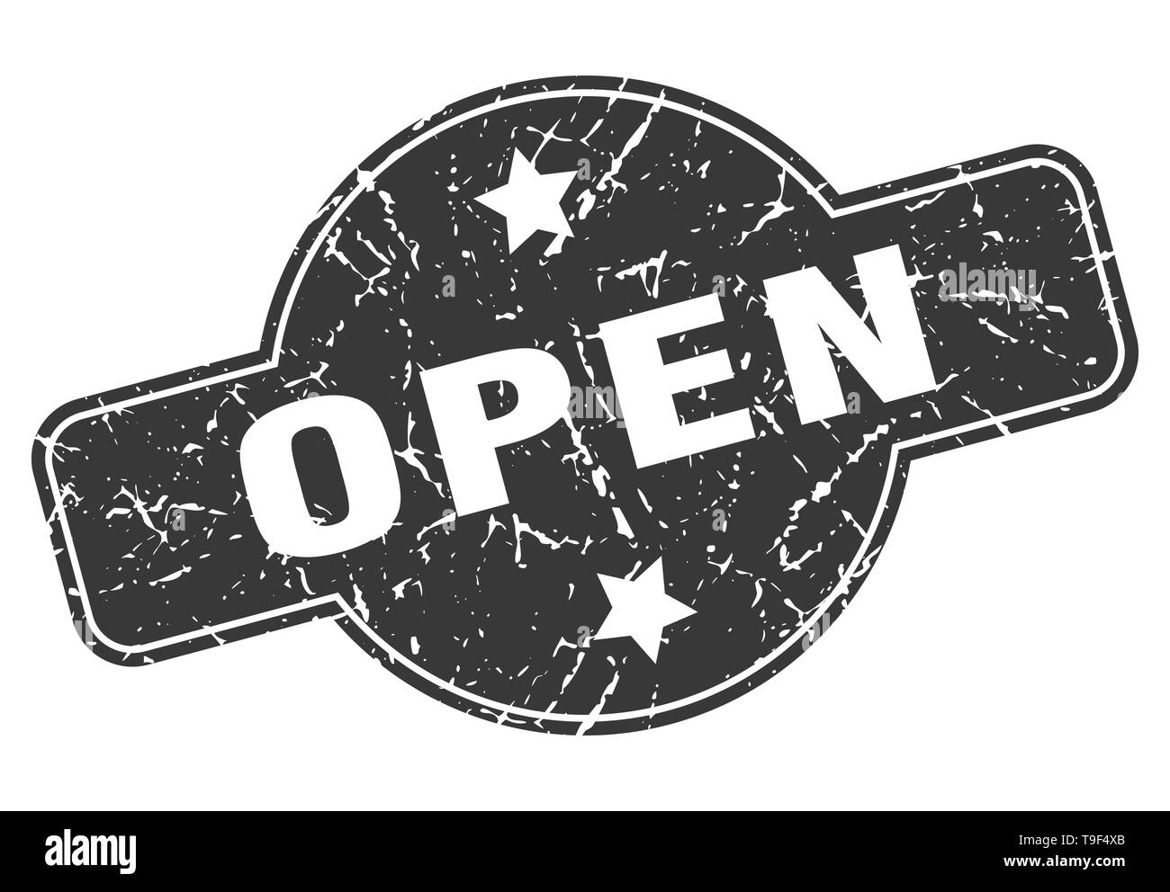 open round grunge isolated stamp Stock Vector Image & Art - Alamy