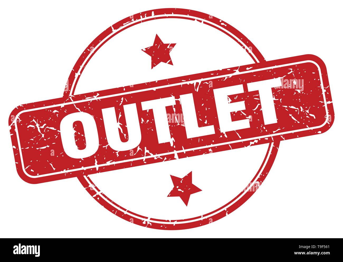 outlet vintage round isolated stamp Stock Vector Image & Art - Alamy