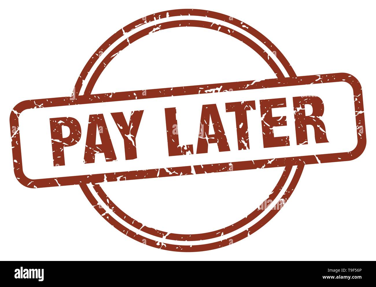 pay later stamp isolated on white Stock Vector Image & Art - Alamy