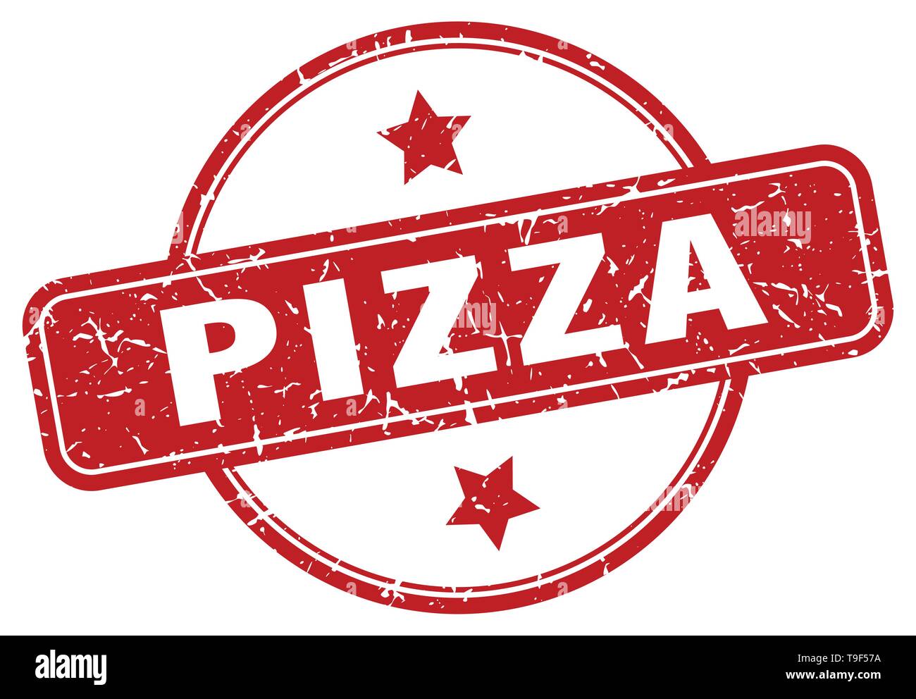pizza vintage round isolated stamp Stock Vector Image & Art - Alamy