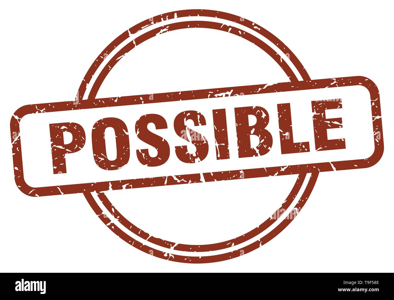 possible stamp isolated on white Stock Vector Image & Art - Alamy