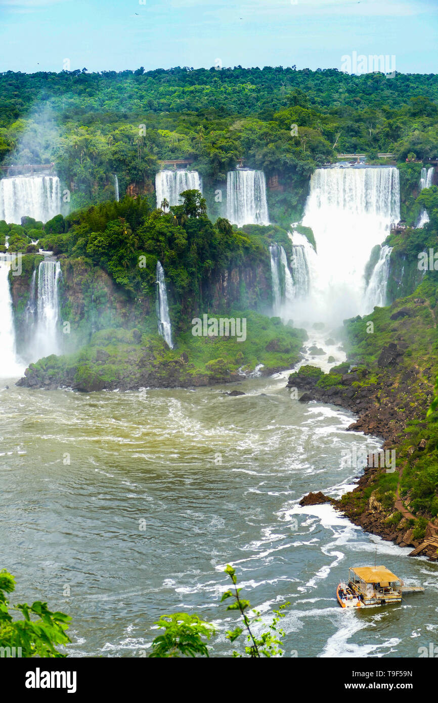 Aerial view iguazu falls waterfalls hi-res stock photography and images ...