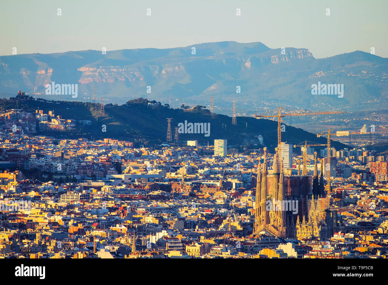 Top view with sagrada familia in barcelona hi-res stock photography and ...