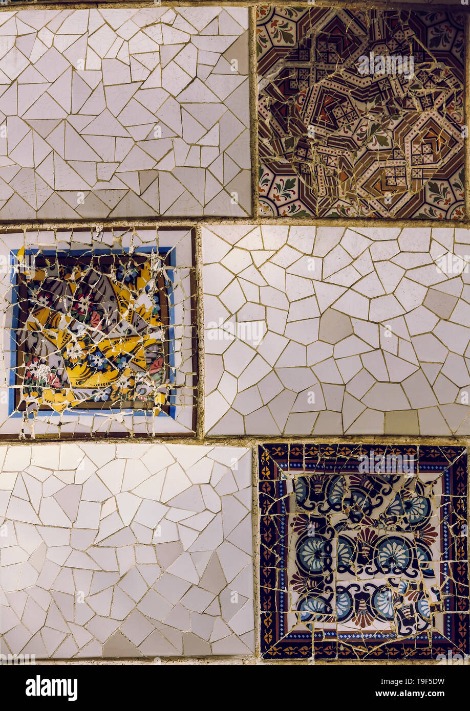 Antoni gaudi mosaic tile pattern hi-res stock photography and images ...