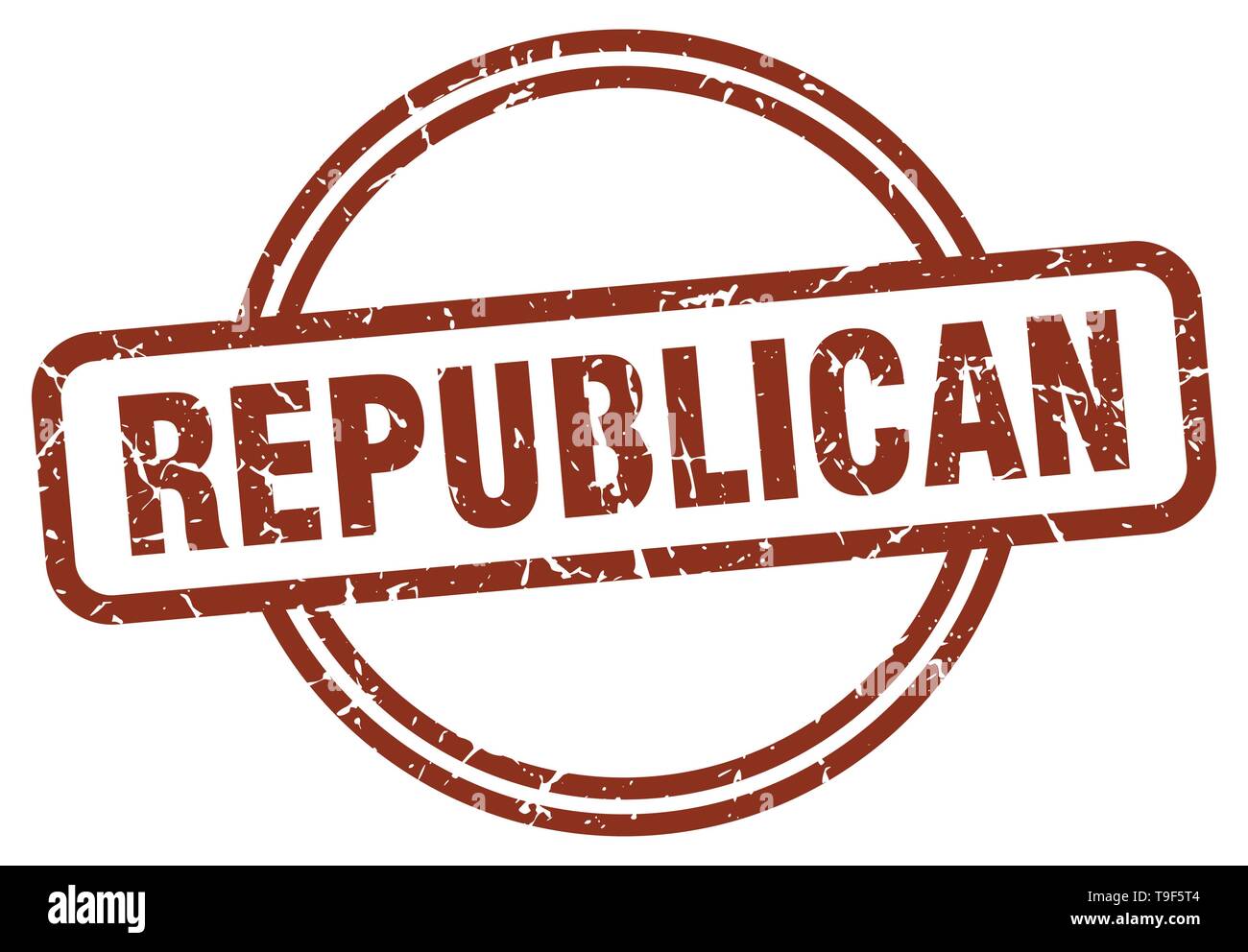 republican stamp isolated on white Stock Vector Image & Art - Alamy