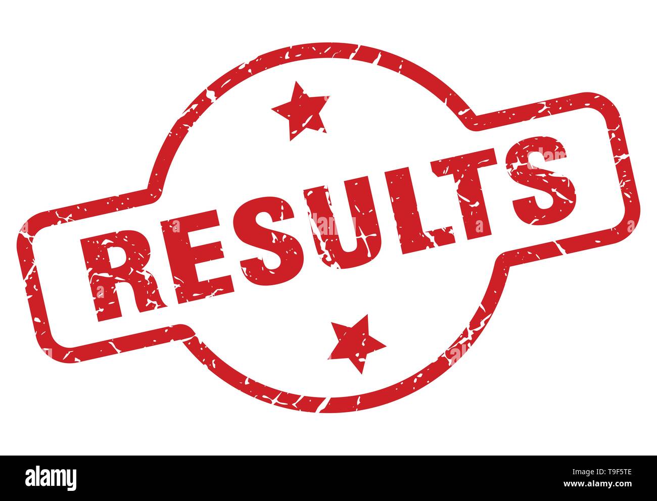 Results red grunge button Stock Vector Images - Alamy