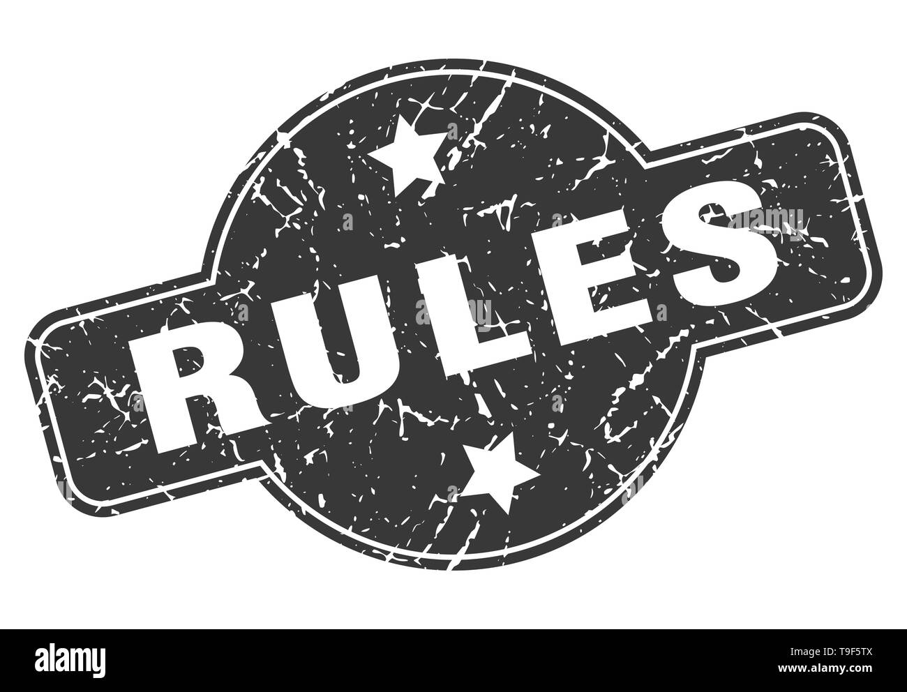 rules round grunge isolated stamp Stock Vector Image & Art - Alamy
