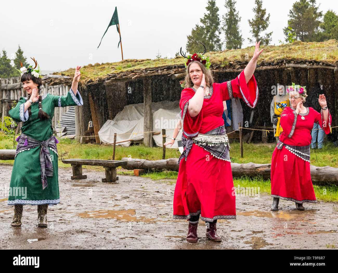 Duncarron Medieval Village, Carron Valley Forest, Lanarkshire, Scotland ...
