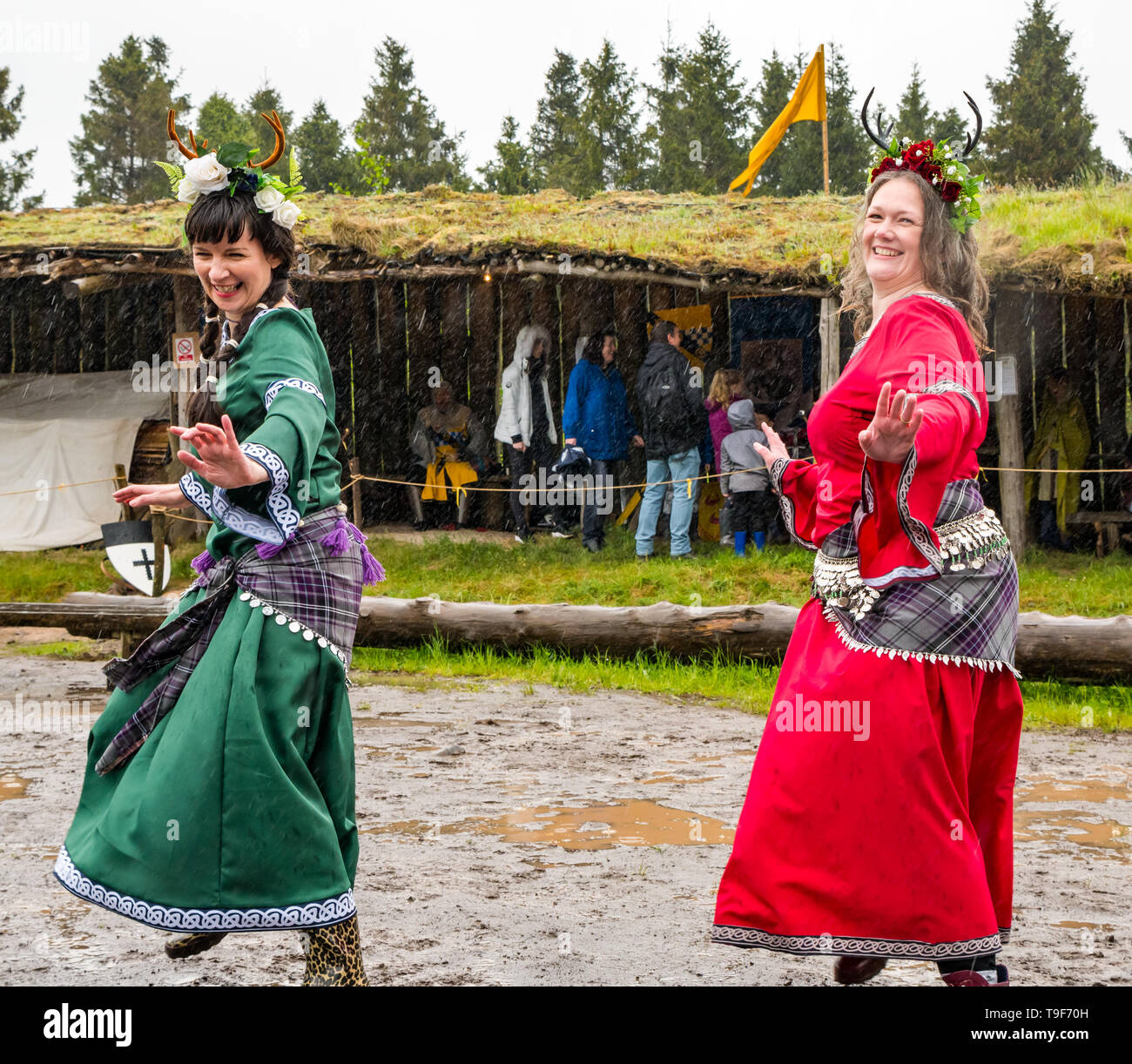 Duncarron Medieval Village, Carron Valley Forest, Lanarkshire, Scotland ...