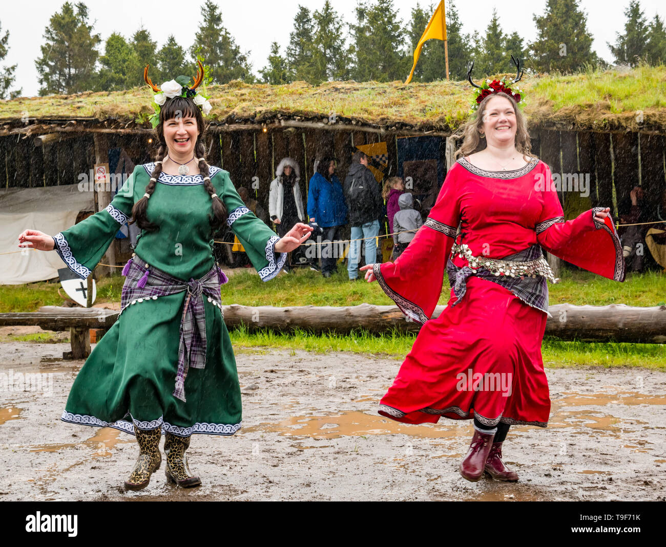 Duncarron Medieval Village, Carron Valley Forest, Lanarkshire, Scotland ...