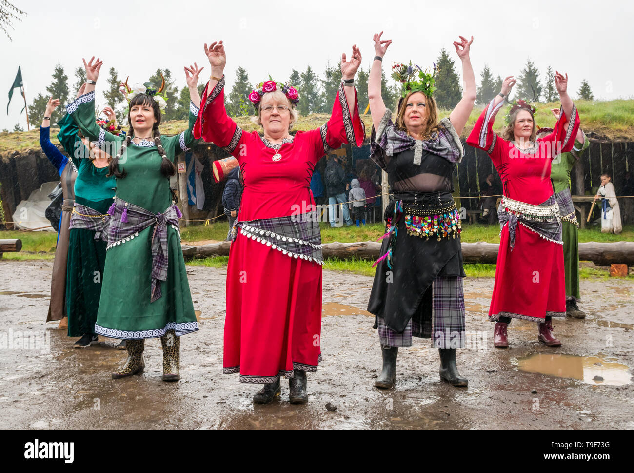 Duncarron Medieval Village, Carron Valley Forest, Lanarkshire, Scotland ...