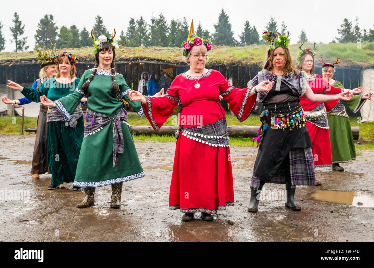 Duncarron Medieval Village, Carron Valley Forest, Lanarkshire, Scotland ...