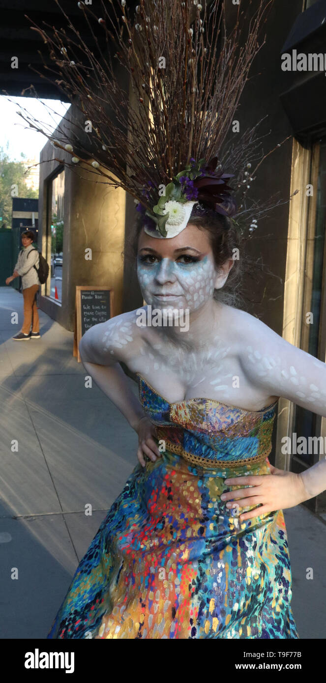 New York City, New York, USA. 17th May, 2019. Performance artist and ...