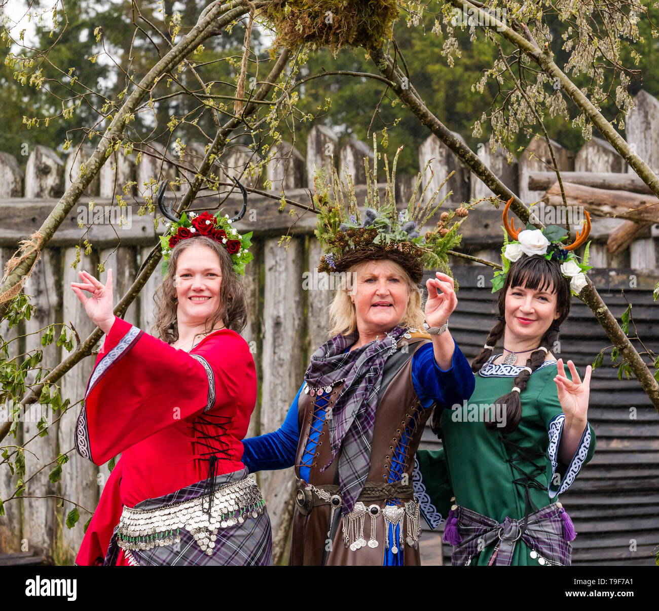 Duncarron Medieval Village, Carron Valley Forest, Lanarkshire, Scotland ...