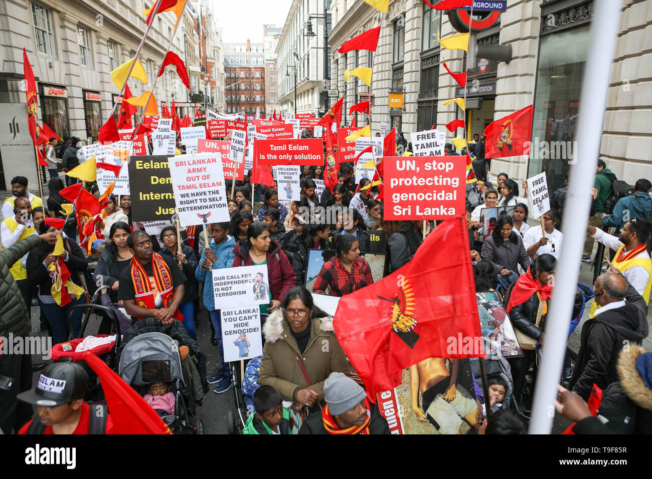 London, UK. 18th May, 2019. 10th anniversary of Mullivaikkal Rally ...