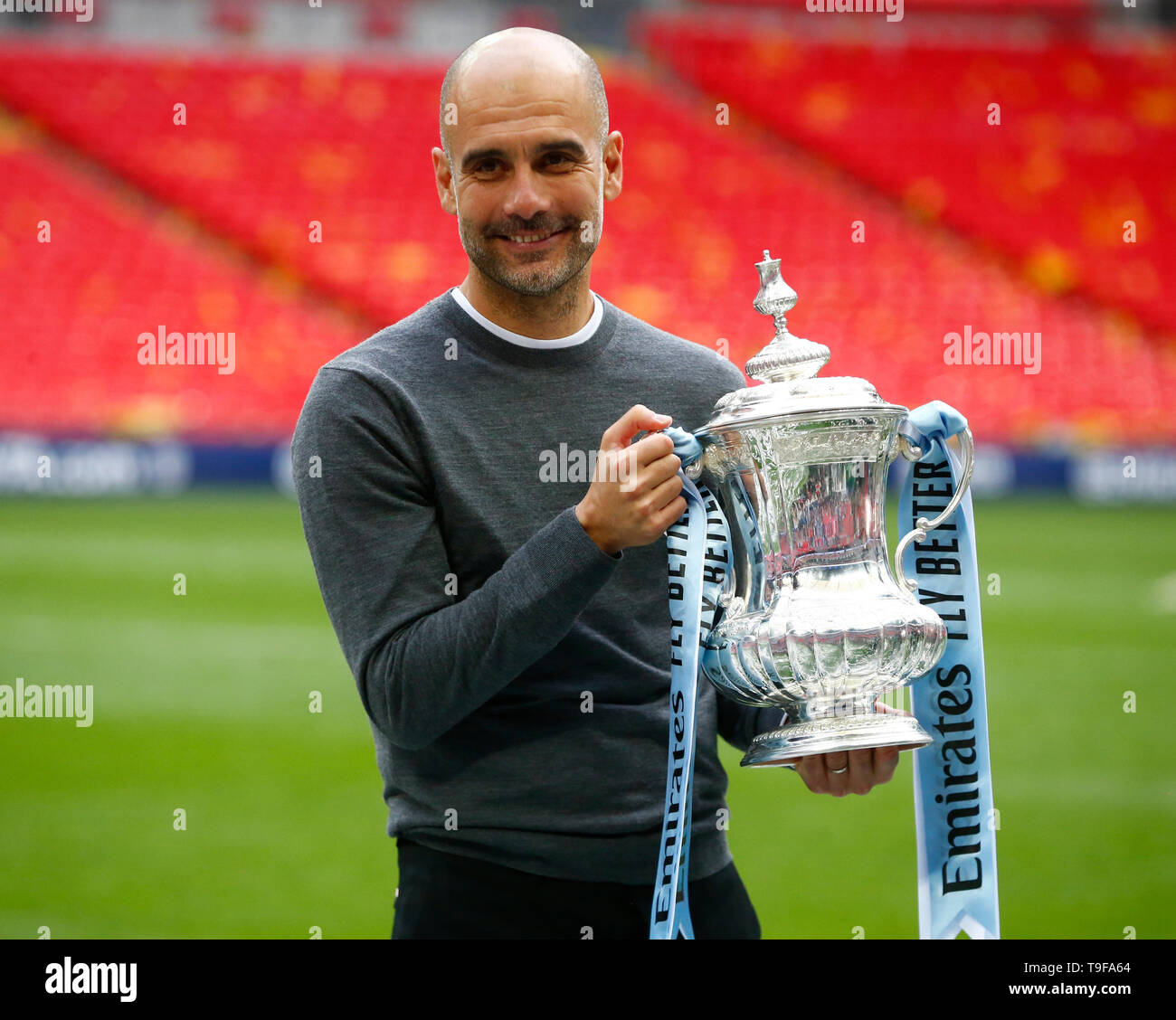 Pep guardiola trophy hi-res stock photography and images - Alamy