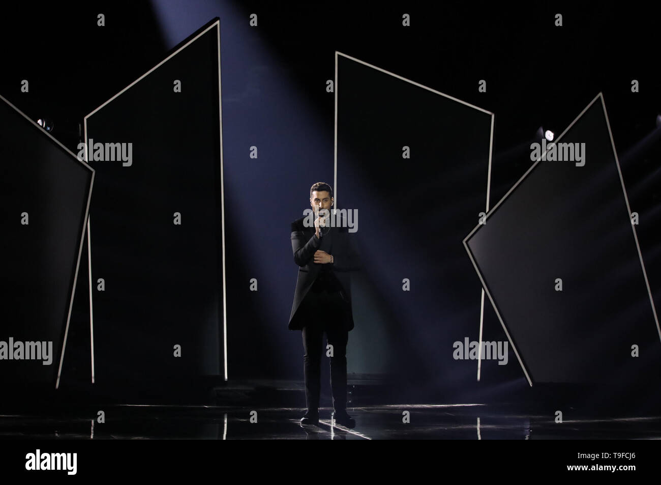 Tel Aviv, Israel. 18th May, 2019. Kobi Marimi from Israel performs in ...