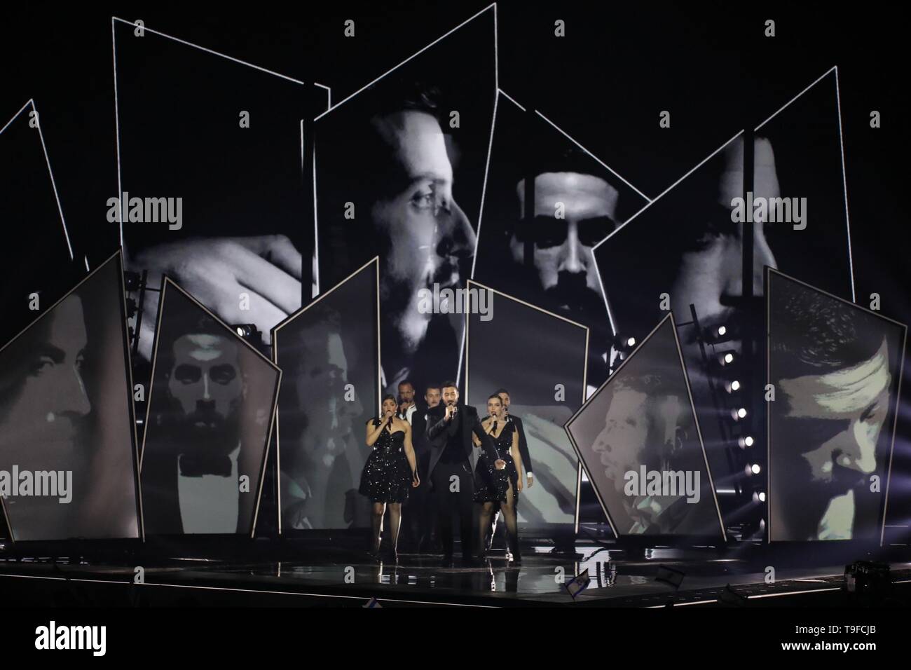 Tel Aviv, Israel. 18th May, 2019. Kobi Marimi from Israel performs in ...