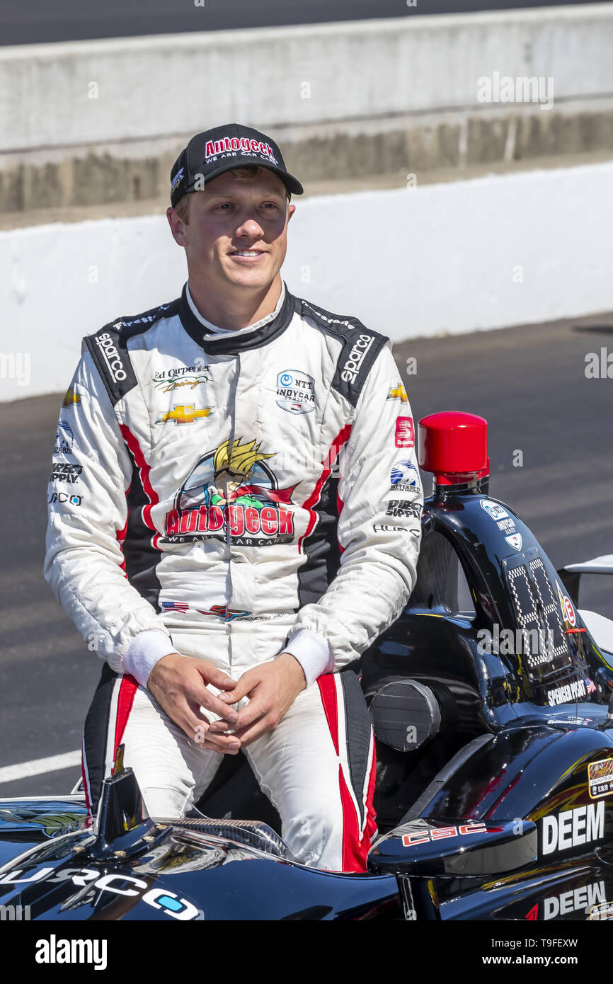 Indianapolis, Indiana, USA. 18th May, 2019. SPENCER PIGOT (21) of the ...