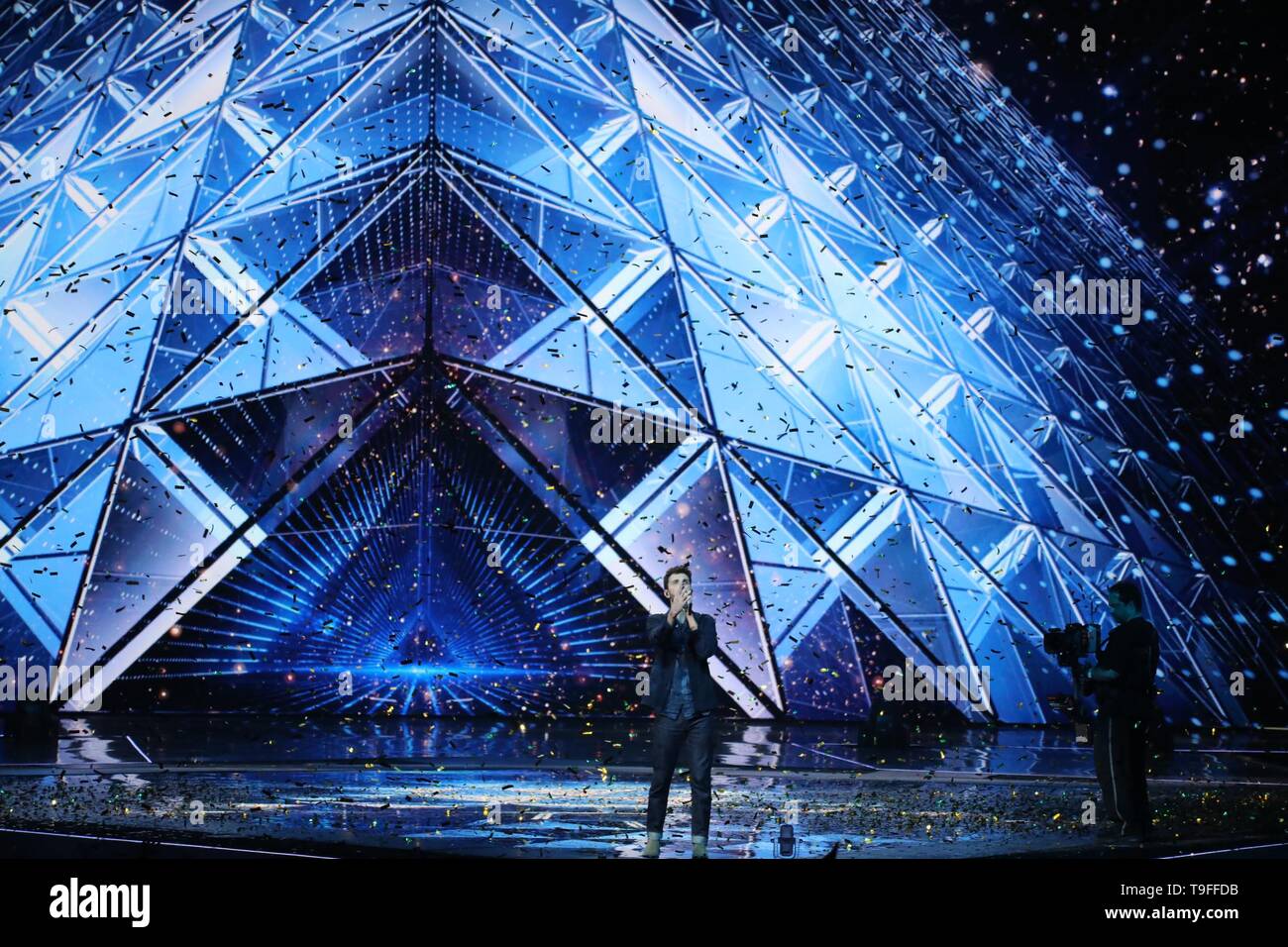 Tel Aviv, Israel. 19th May, 2019. Duncan Laurence from the Netherlands ...