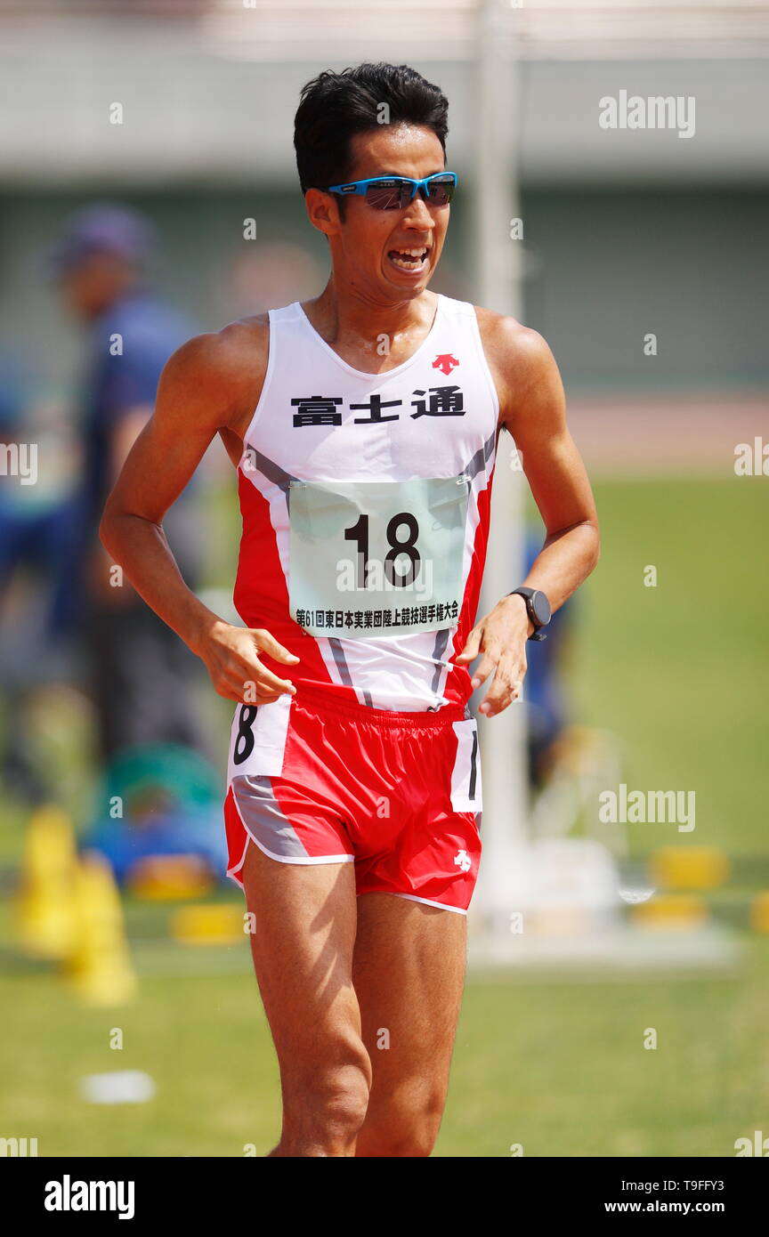 Kumagaya Sports Culture Park Athletics Stadium, Saitama, Japan. 18th May, 2019. Hiroki Arai, MAY ...
