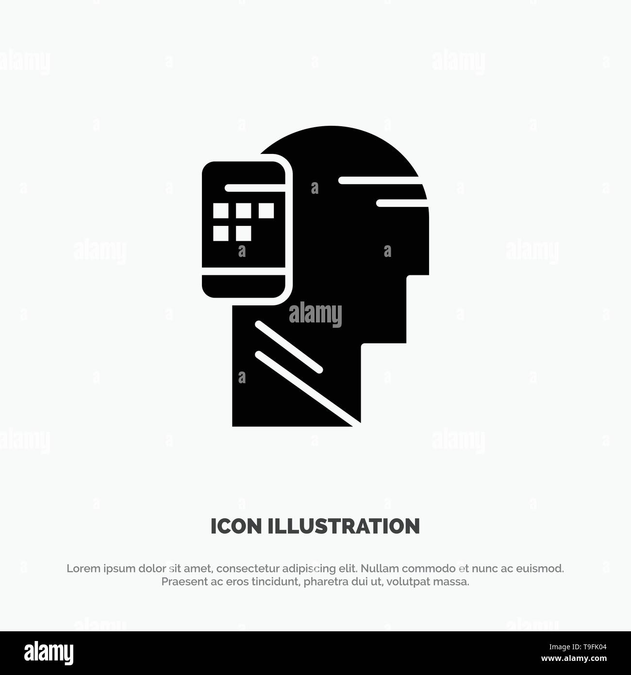 Communication, Connected, Human, Mobile, Mobility solid Glyph Icon ...