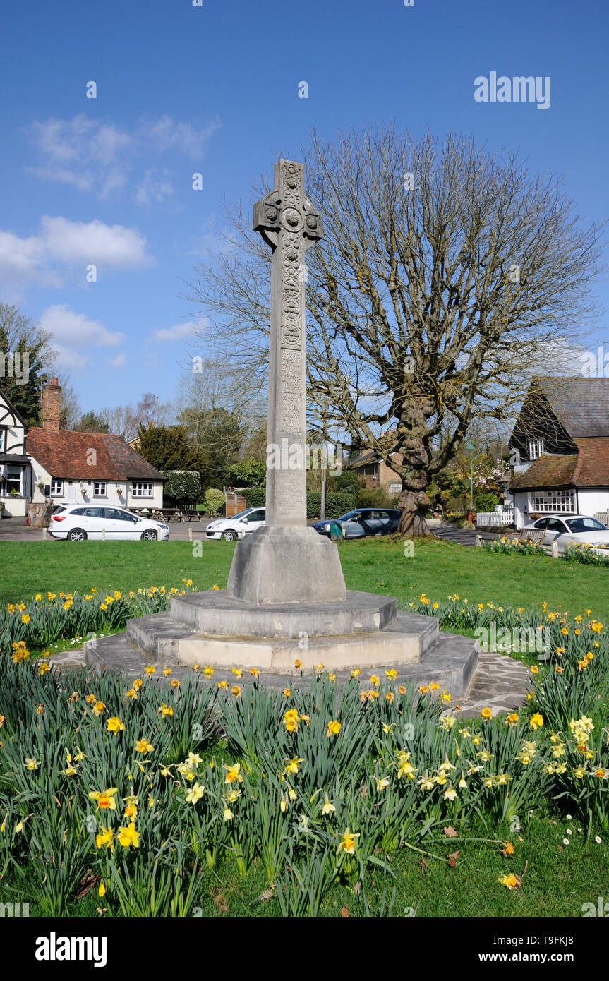 War Memorial, Letchmore Heath, Hertfordshire Stock Photo - Alamy