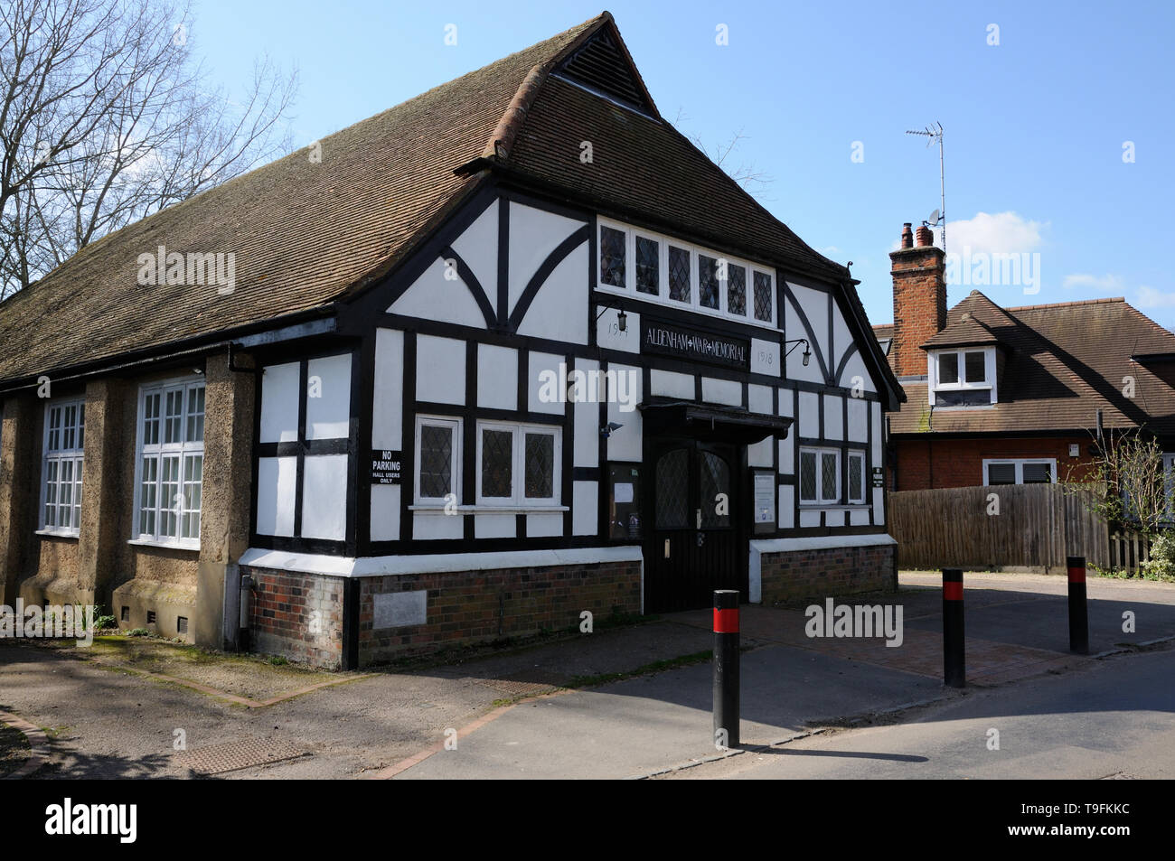 The Aldenham War Memorial Hall, Letchmore Heath, Hertfordshire. It is ...