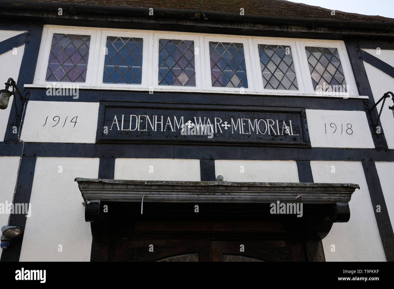 The Aldenham War Memorial Hall, Letchmore Heath, Hertfordshire. It is ...