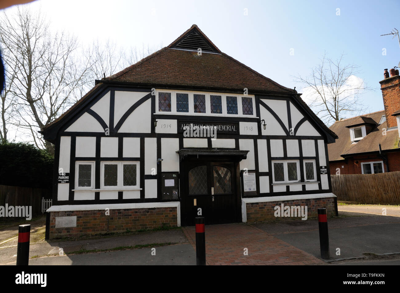 The Aldenham War Memorial Hall, Letchmore Heath, Hertfordshire. It is ...