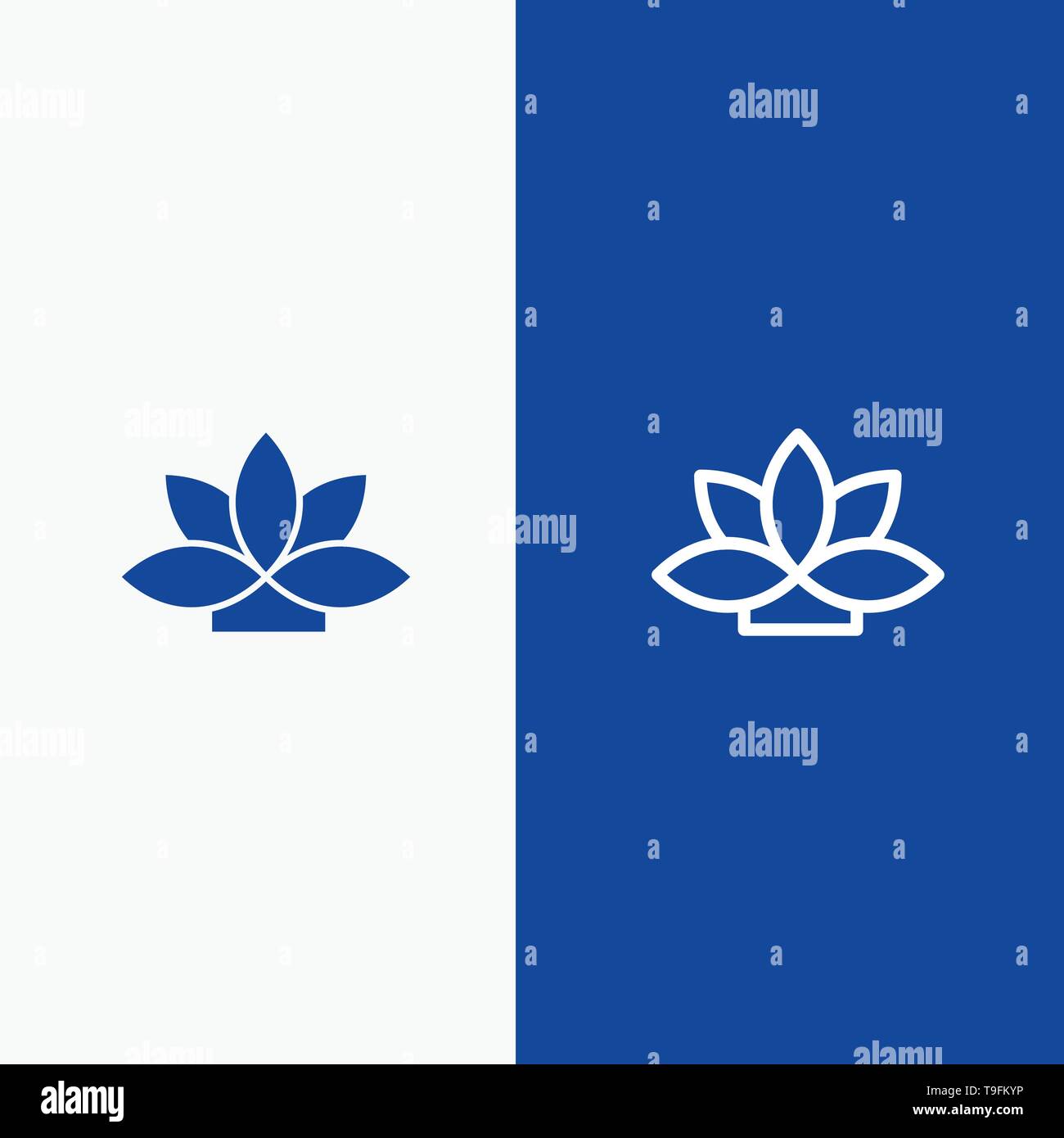 Blue lotus of india Stock Vector Images - Alamy