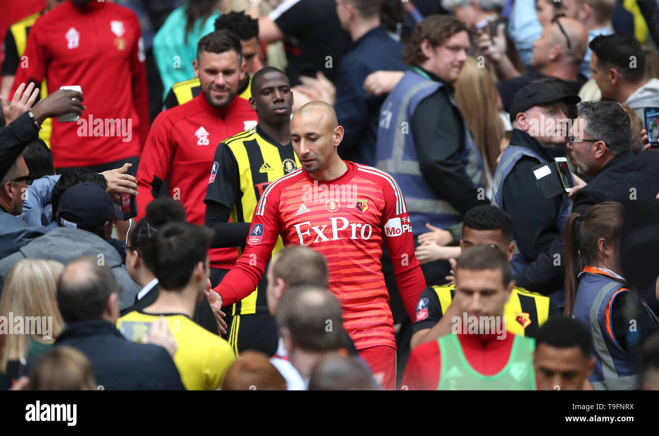 Watford goalkeeper Heurelho Gomes after the final whistle during the FA ...