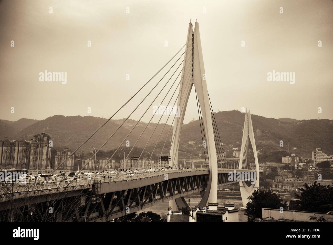 Bridge and city urban architecture in Chongqing, China Stock Photo - Alamy