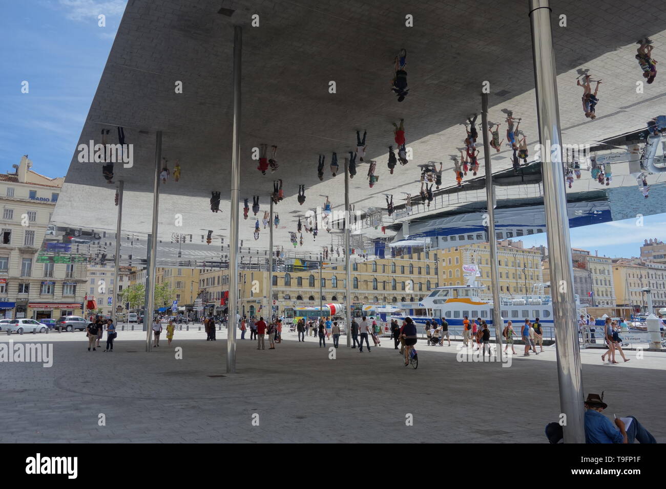 Marseille, Vieux Port, Foster+Partners, Mirror Stock Photo - Alamy