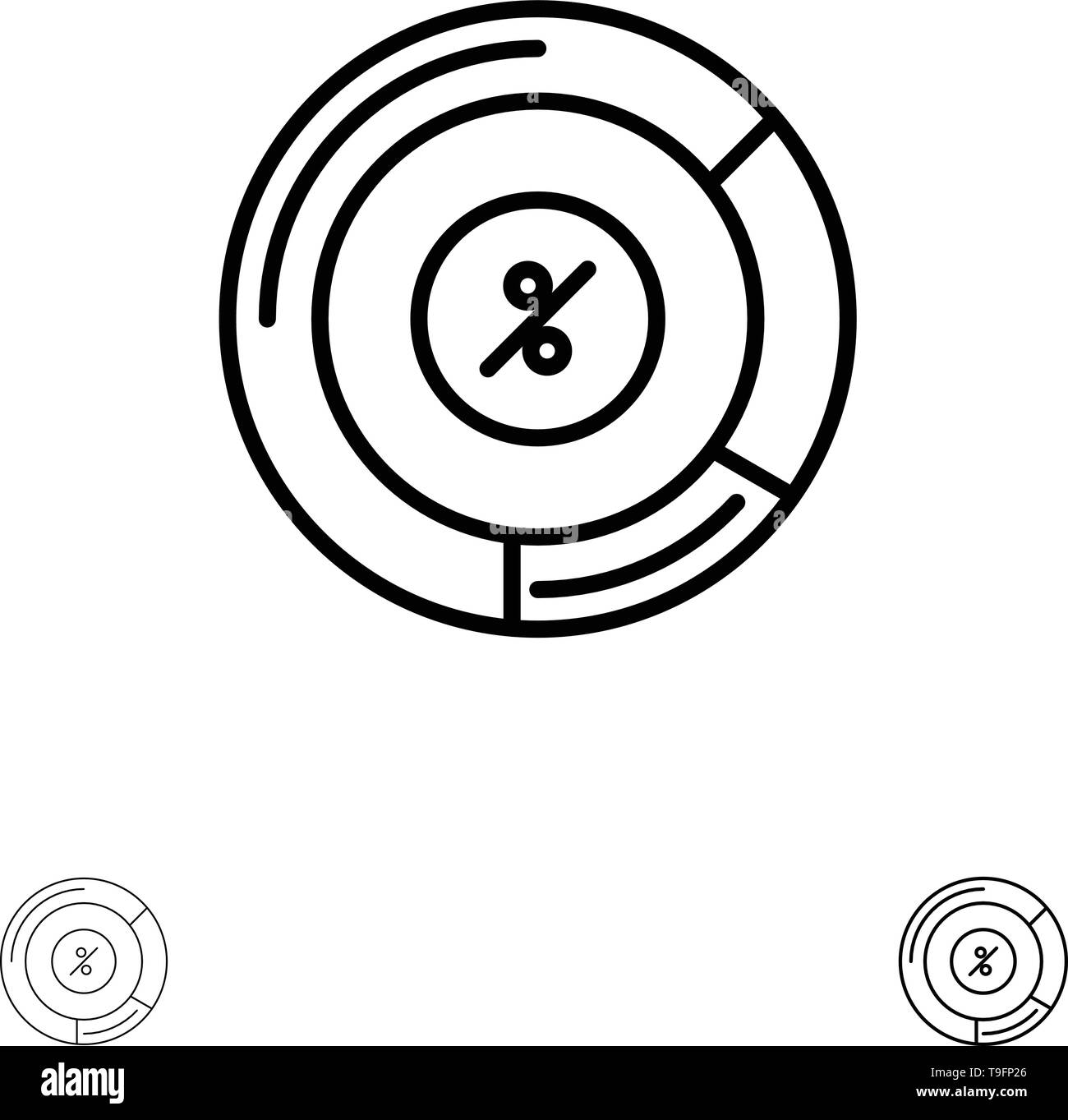 Business pie chart market share Black and White Stock Photos & Images ...