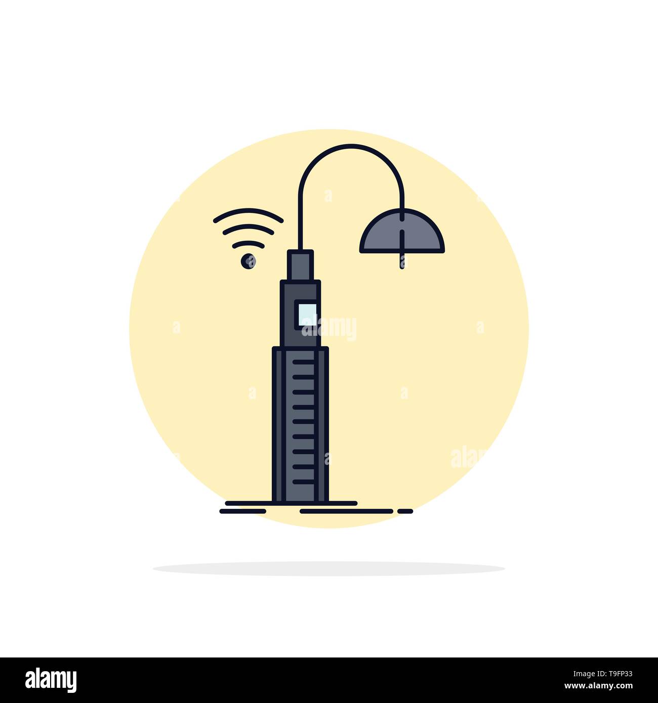 Smart street lights Stock Vector Images - Alamy