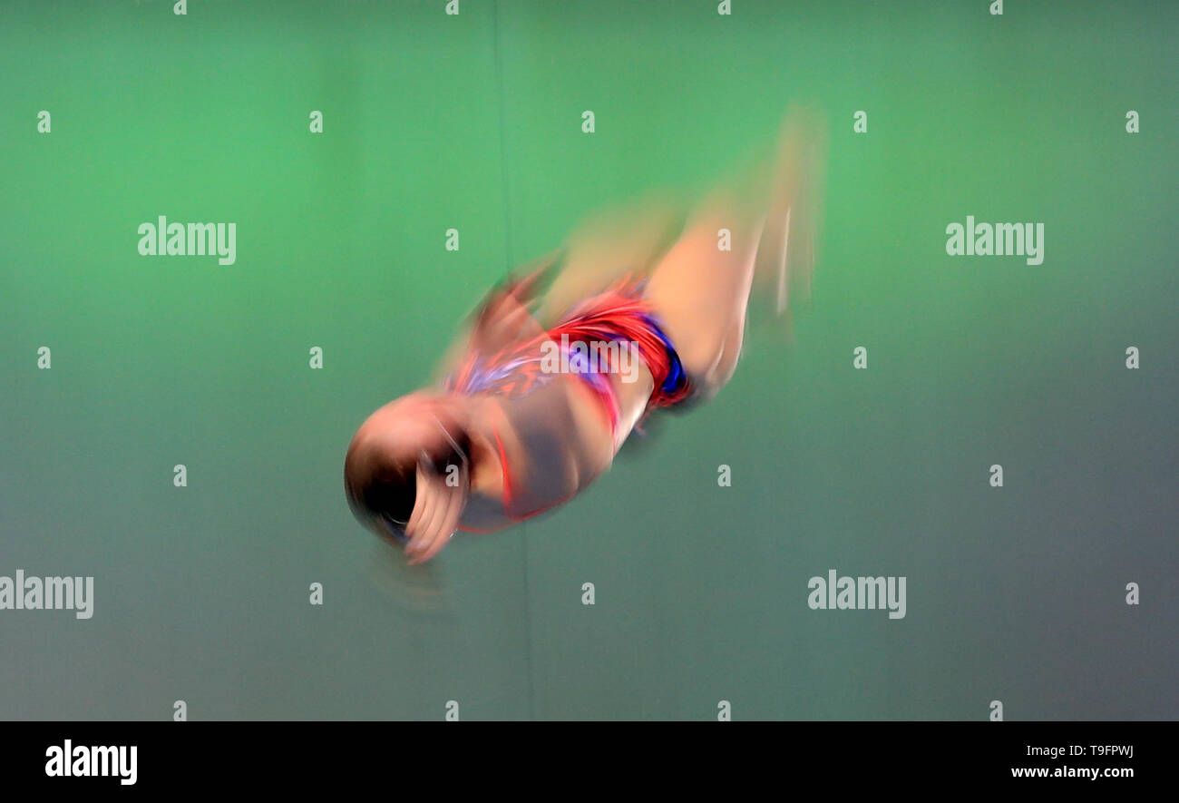 Great Britain's Robyn Birch in the 10m Platform Final on day two of the ...