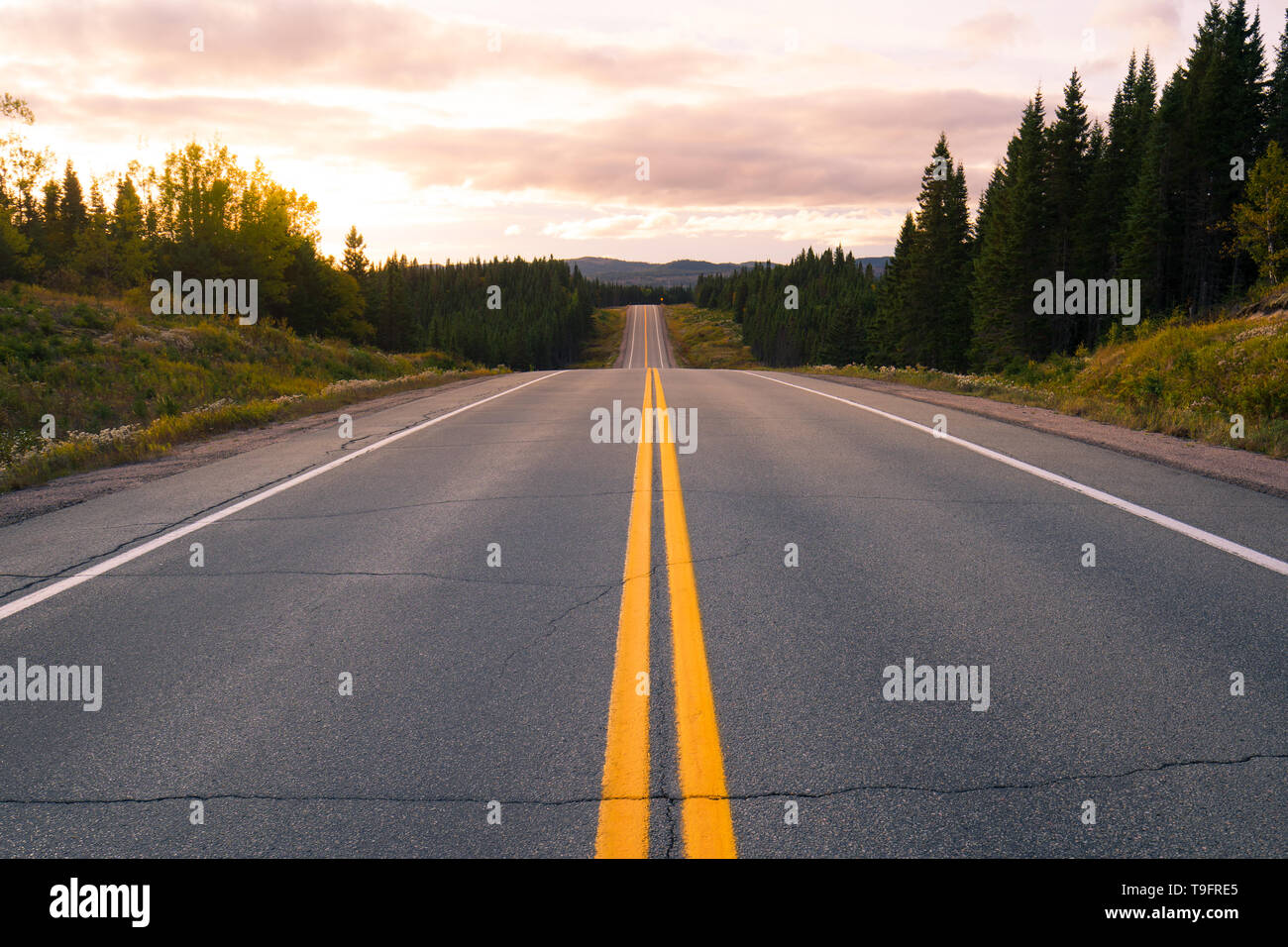 Long straight sidewalk hi-res stock photography and images - Alamy