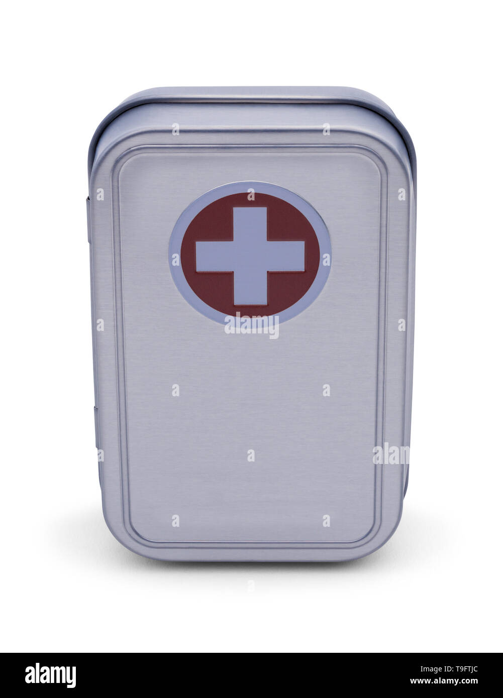 Metal First Aid Kit Box Isolated on White Background Stock Photo - Alamy