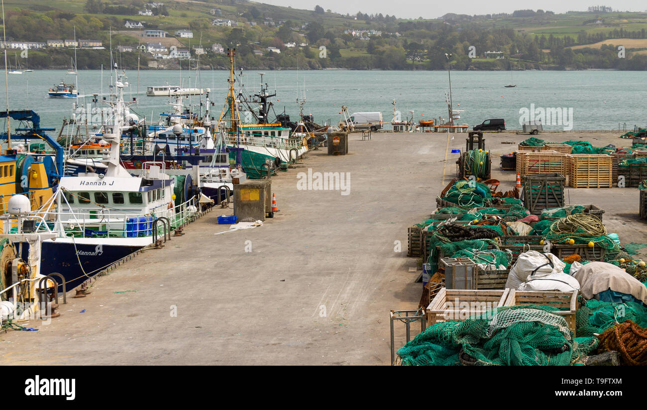 Union Hall Keelbeg Pier Jetty or Quay. Cork Ireland Stock Photo - Alamy