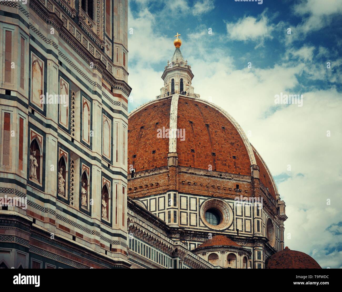 Duomo Santa Maria Del Fiore in Florence Italy dome closeup view Stock ...