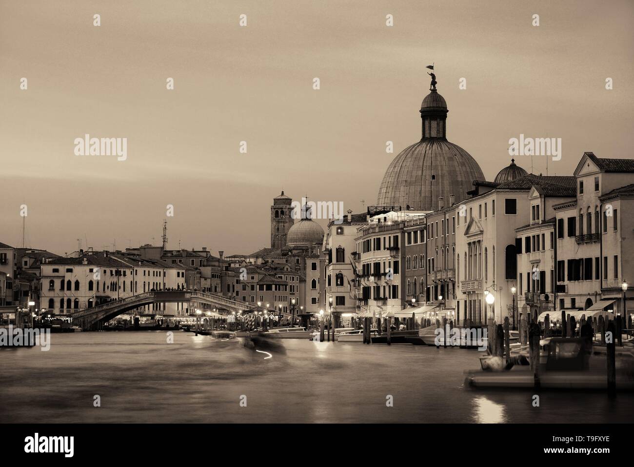 Venice grand canal view with historical buildings. Italy Stock Photo ...