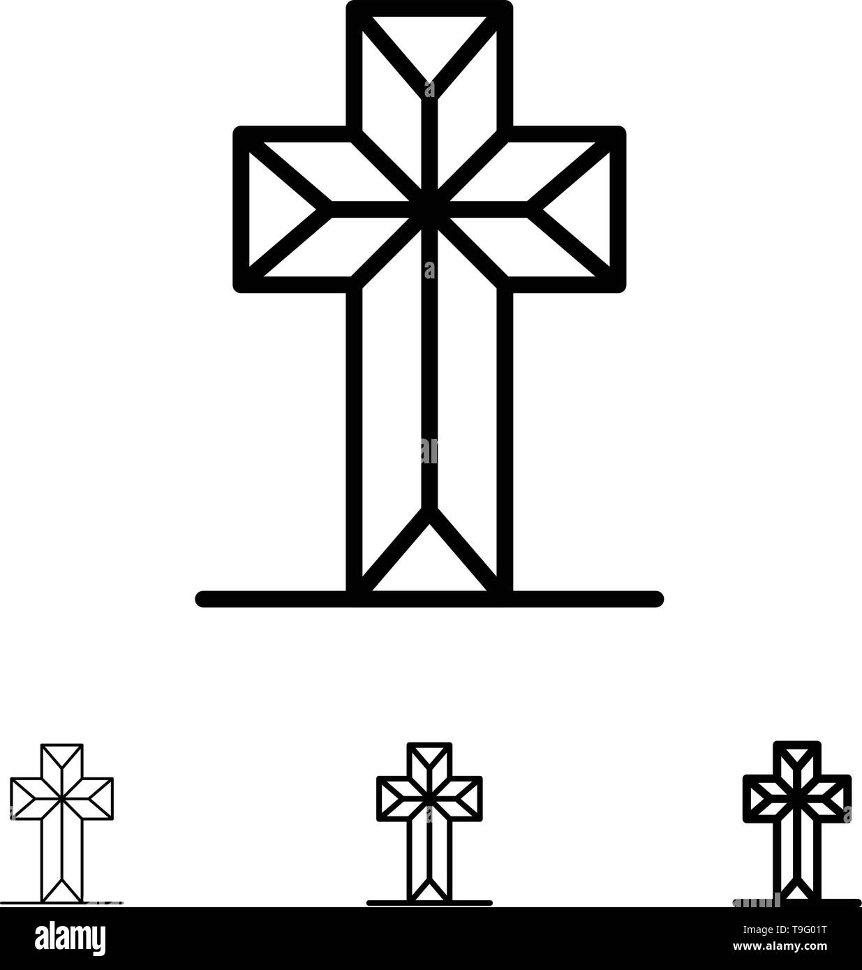 Thin Cross Clip Art